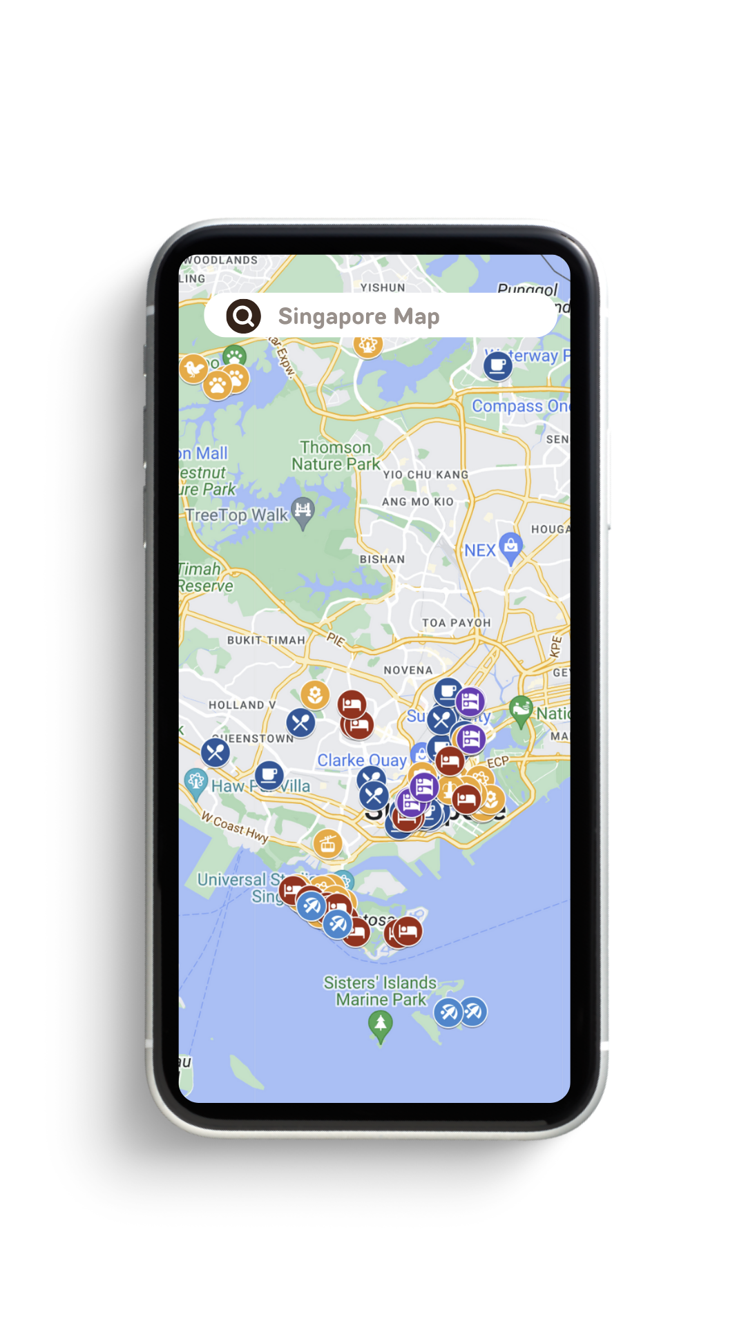 Singapore Digital Map – Flying the Nest Shop