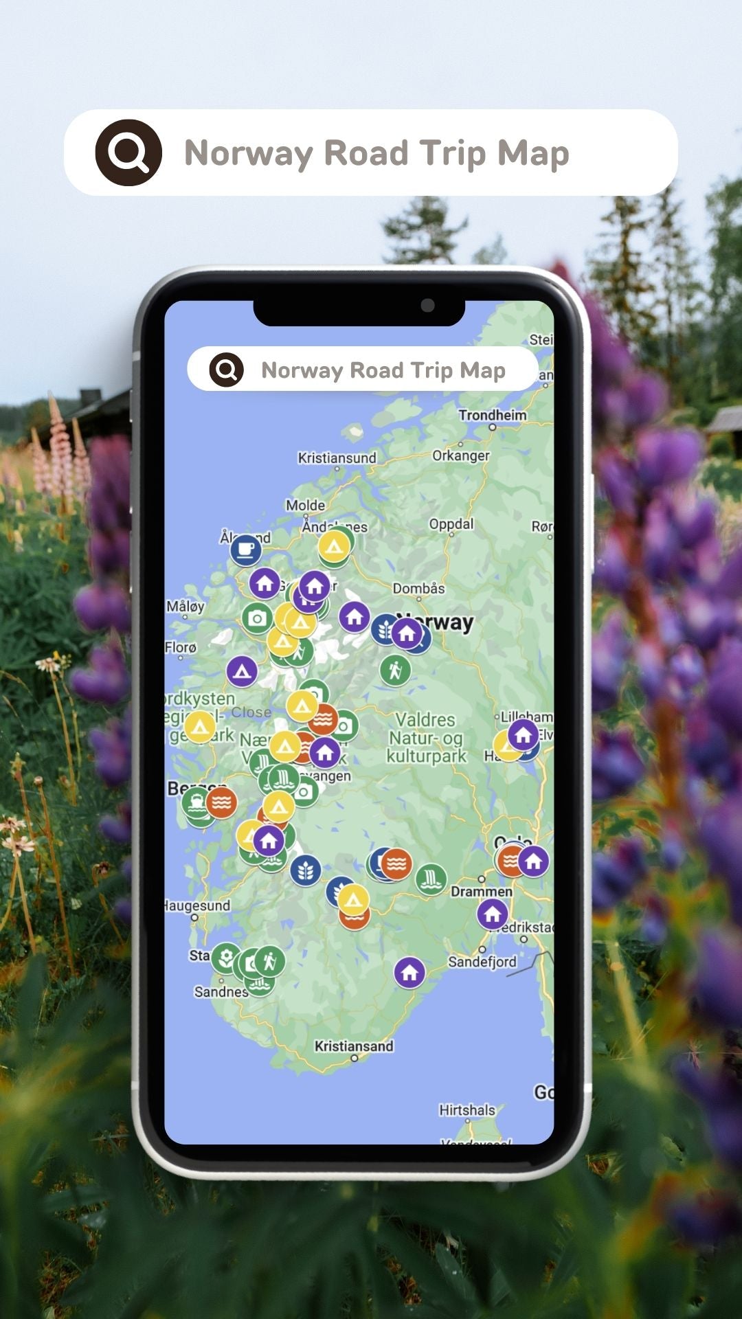 Norway Road Trip Digital Map – Flying the Nest Shop